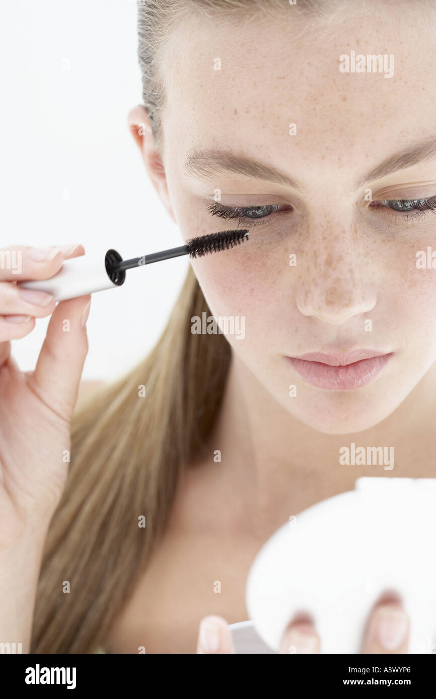 Applying mascara mouth hi-res stock photography and images - Alamy