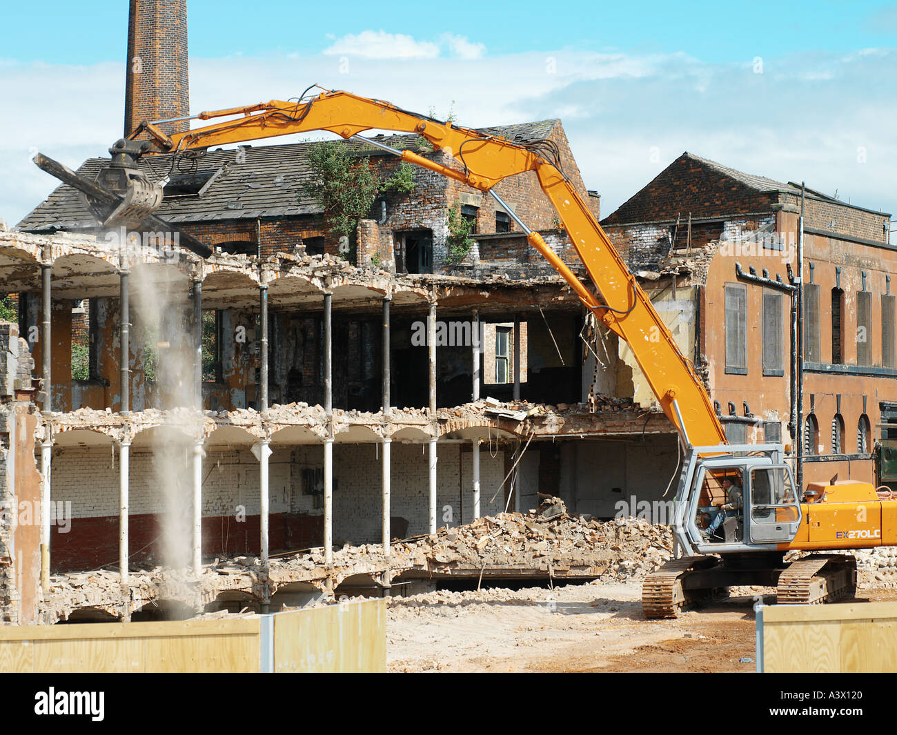 Old Mill Victorian demolition Stock Photo - Alamy