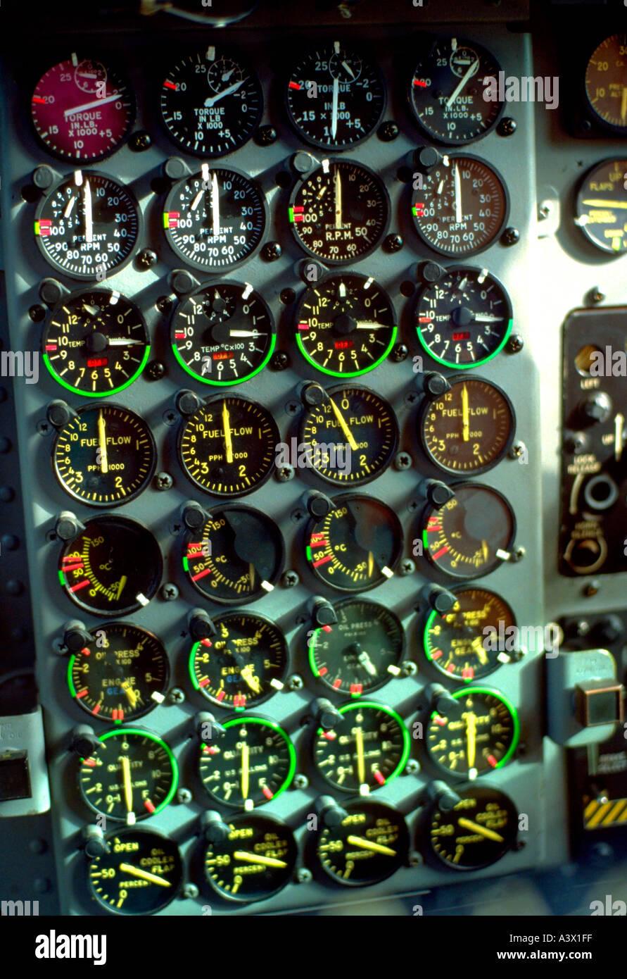 Cockpit dials hi-res stock photography and images - Alamy