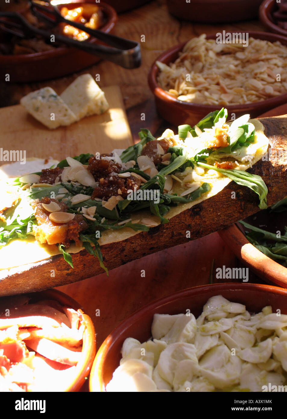 Outdoor Buffet in Israel Stock Photo - Alamy
