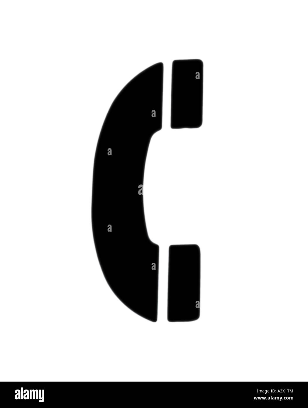 black phone sign Stock Photo - Alamy