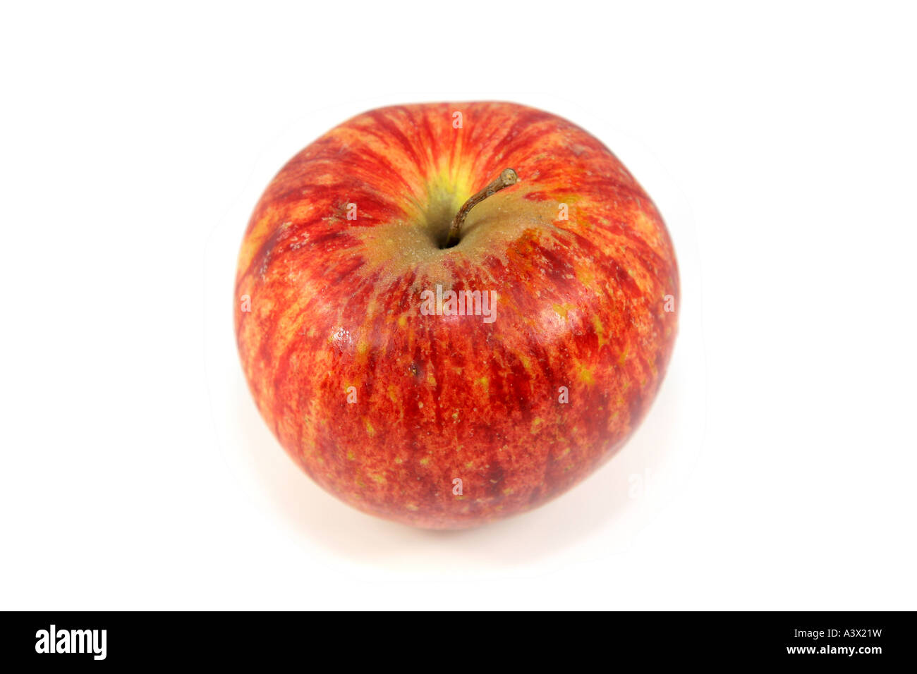 red apple viewed from the top isolated over white Stock Photo - Alamy