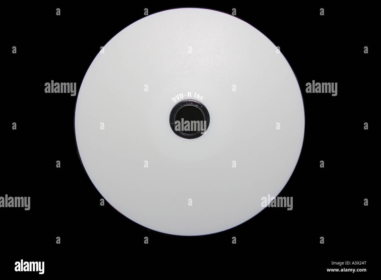 white dvd or cd with lots of copy space isolated over black Stock Photo ...