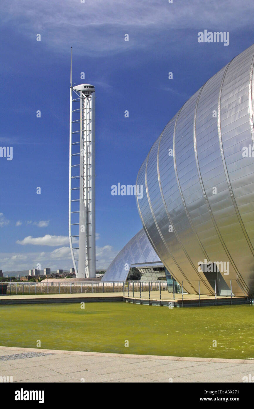 Glasgow Tower and Science Centre Scotland Stock Photo - Alamy