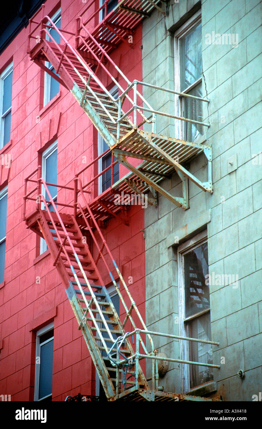 Fire escape New Orleans Louisiana USA Stock Photo - Alamy