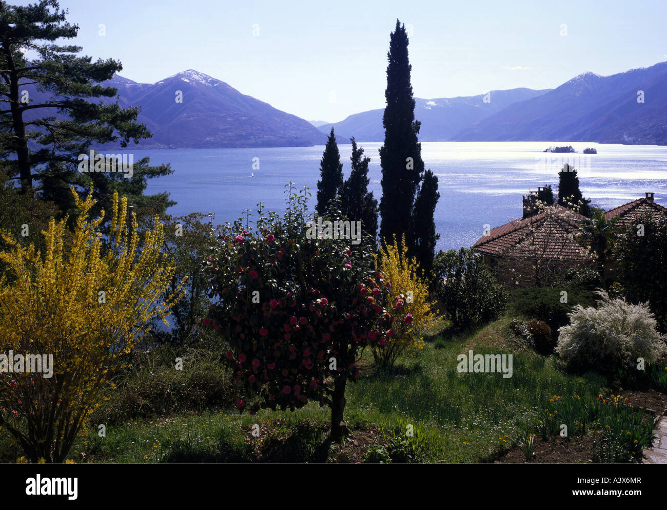 geography / travel, Switzerland, Ticino, landscapes, Lake Maggiore ...