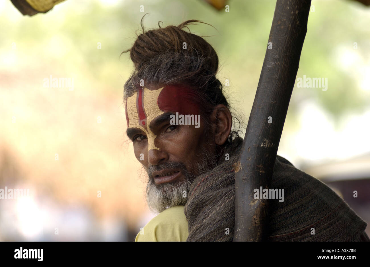 Indian holy man, photo by Bruce Miller Stock Photo - Alamy