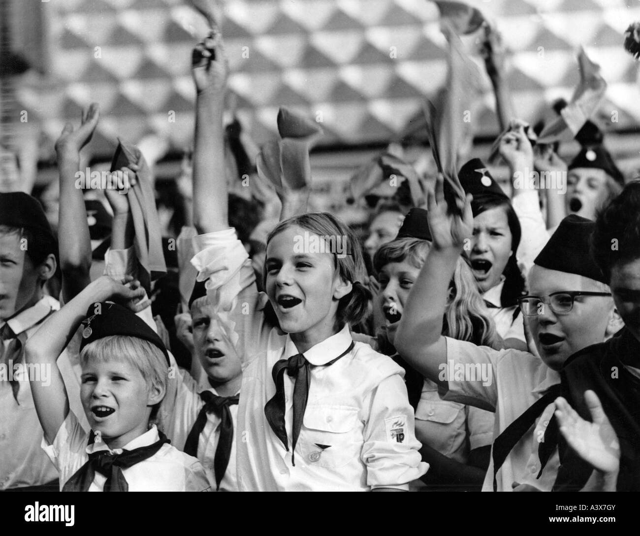Ernst thalmann pioneer organisation Black and White Stock Photos ...