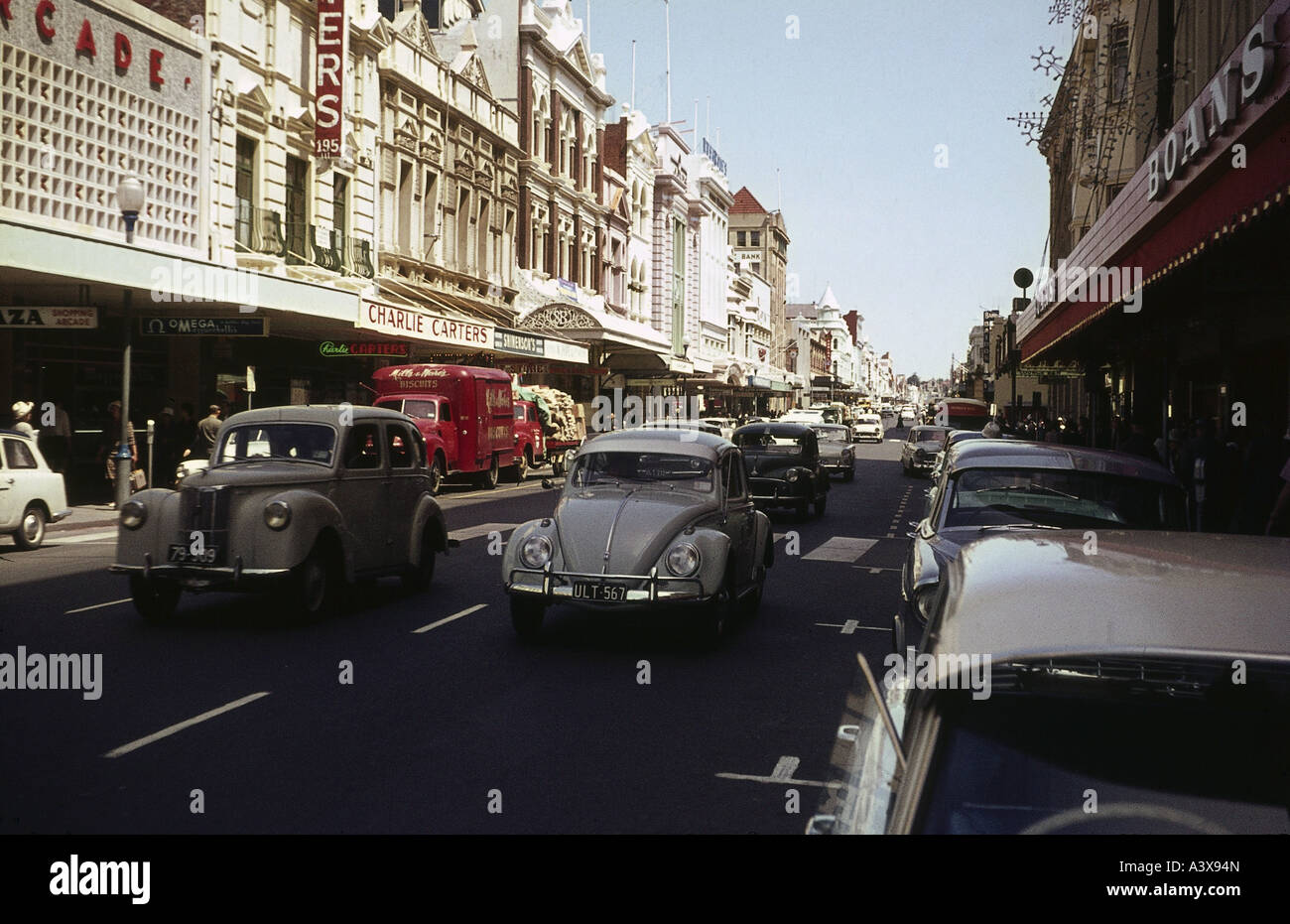 geography/travel, Australia, Perth, street scene, 1963 Stock Photo - Alamy