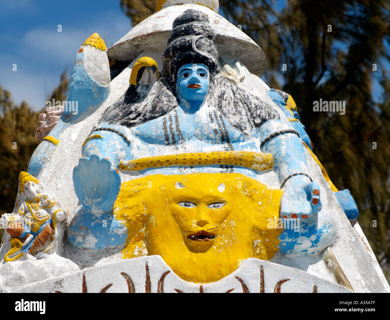 Anse La Raie Mauritius Durga Statue Stock Photo - Alamy