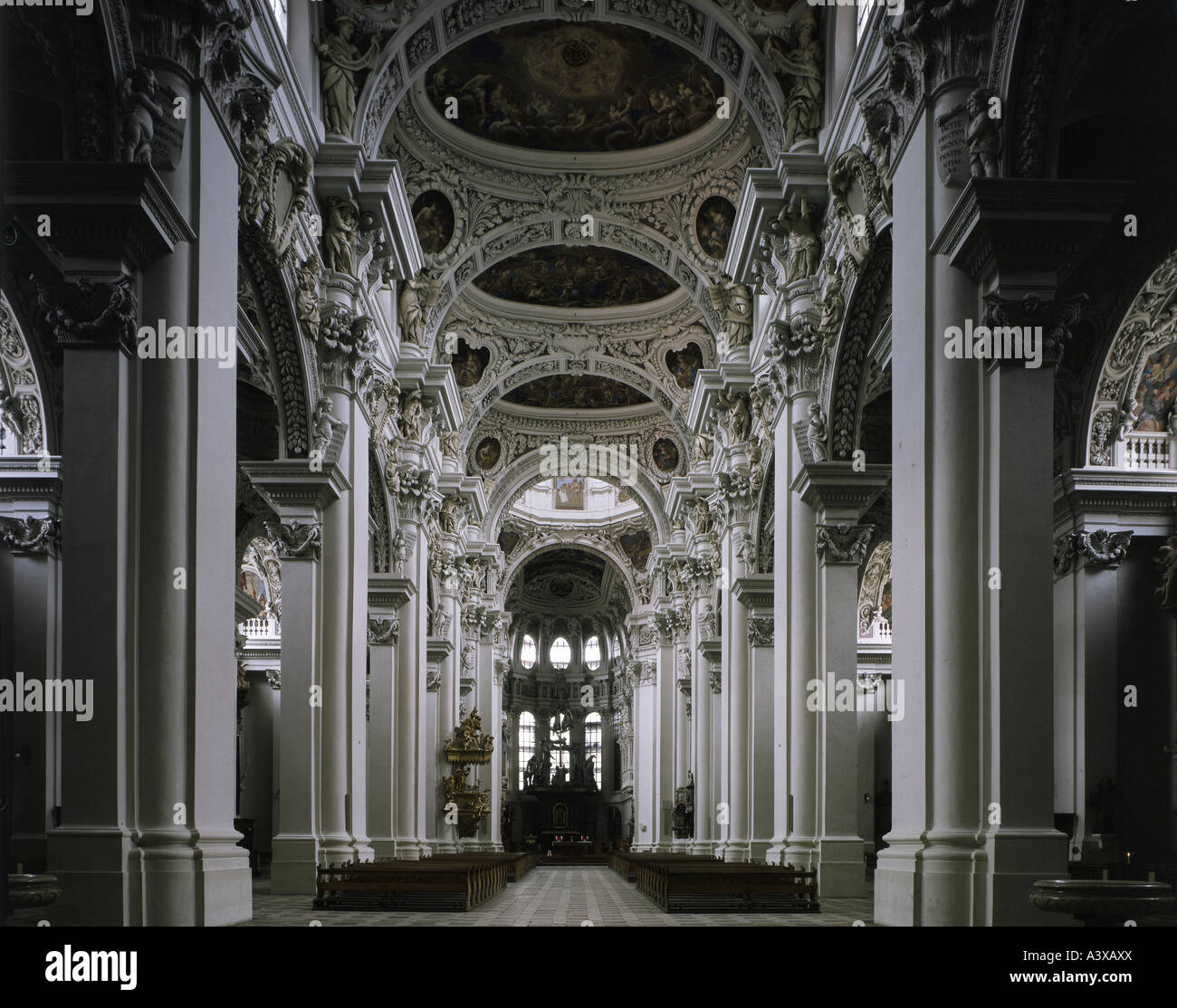geography/travel, Germany, Bavaria, Passau, churches, Saint Stephen ...
