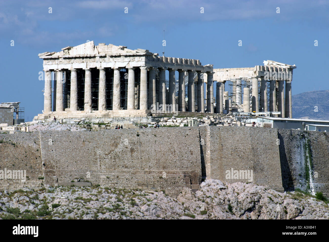 Athens Greece Acropolis the Propylaea The Parthenon Temple for Athene ...
