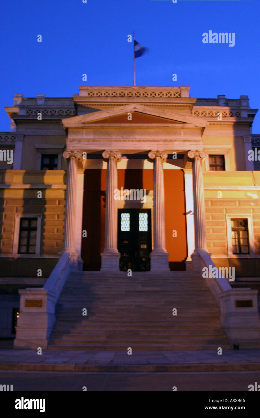 Athens Greece Building Old Parliament Historical Museum Facade at ...