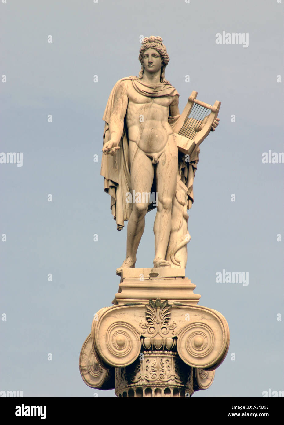 Athens Greece University Academy Statue of Apollo Stock Photo - Alamy