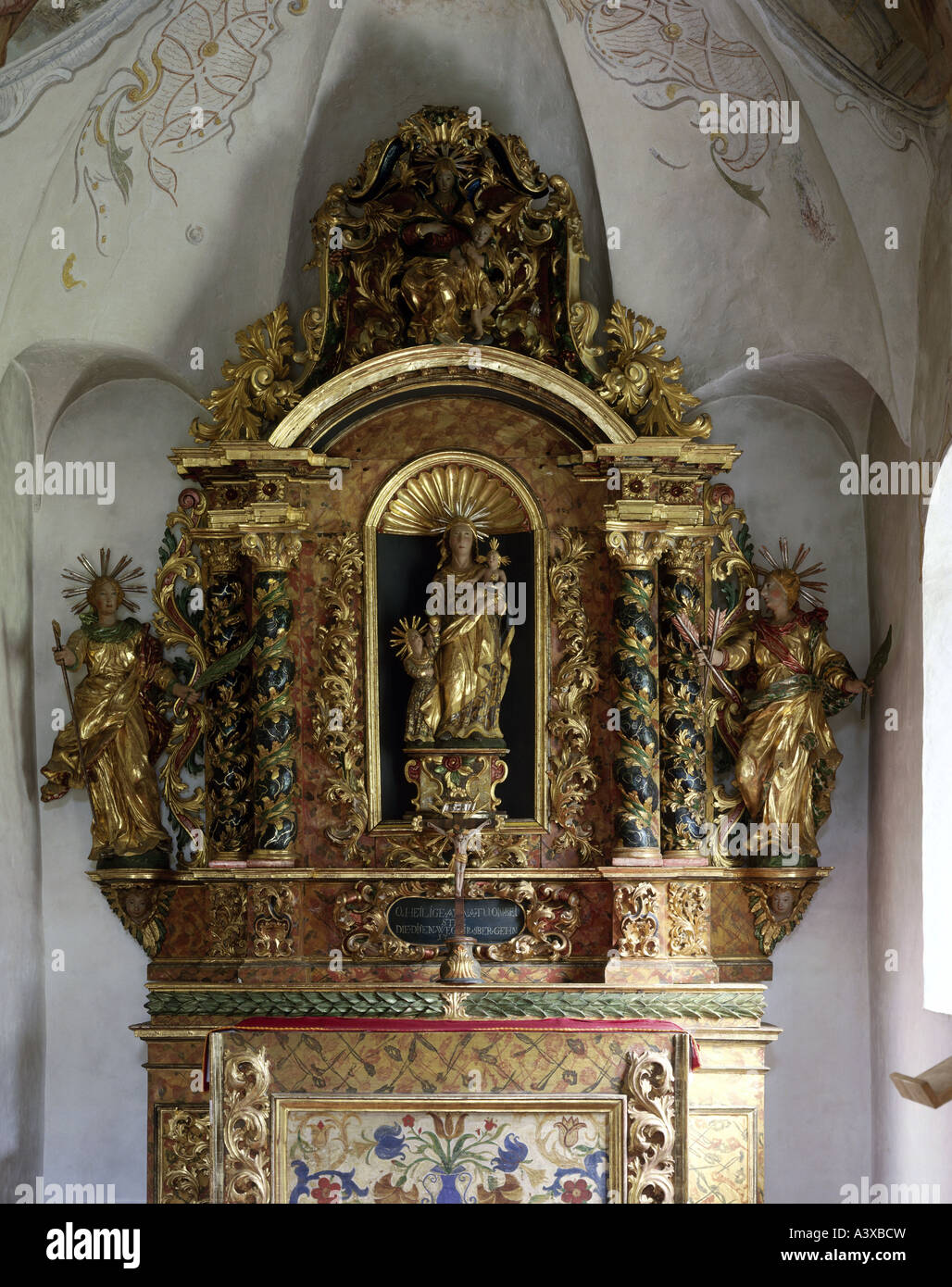 geography/travel, Switzerland, Valais, Ulrichen, churches, Saint Anna ...