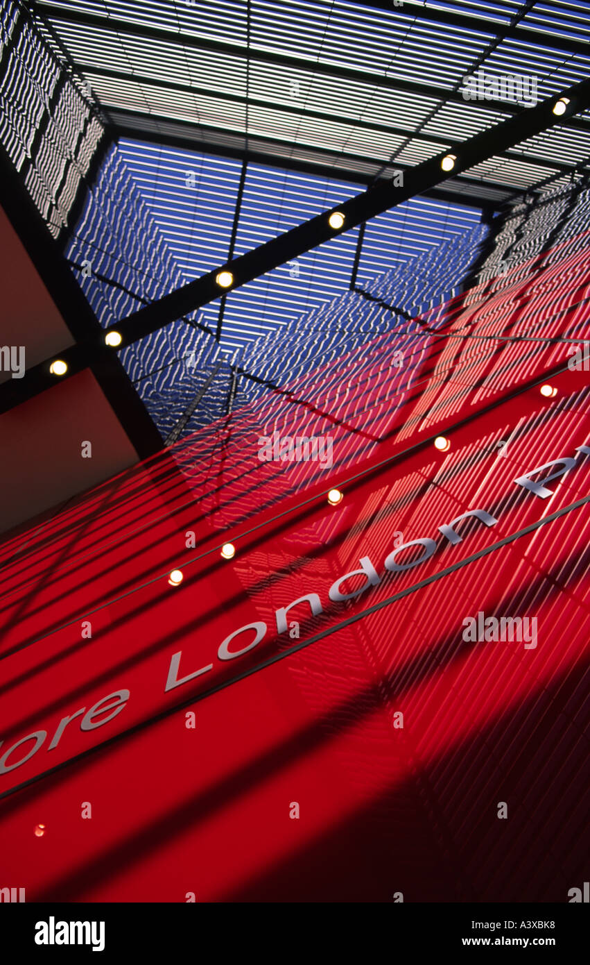 Abstract modern architecture at More London Place in London city ...