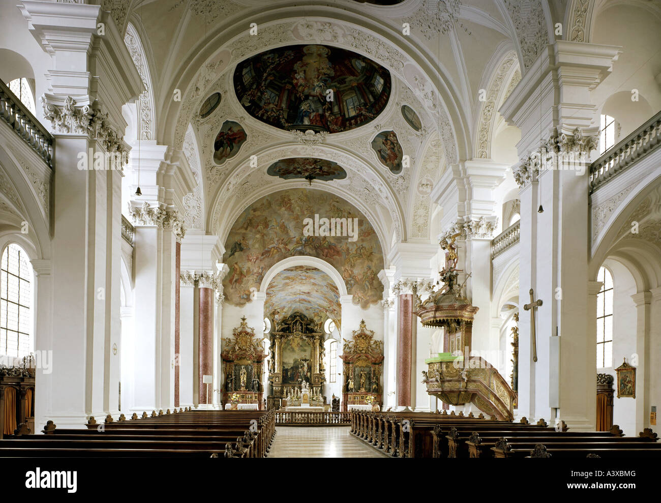 geography/travel, Germany, Baden-Wuerttemberg,Eschach, churches and ...
