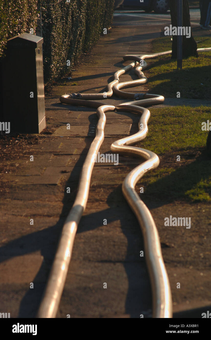 Fire Service Hose Pipes Stock Photo - Alamy