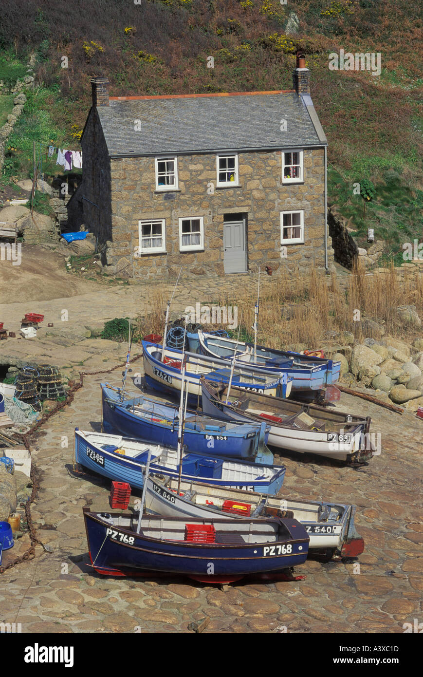Penberth Cove Cornwall England UK Stock Photo - Alamy