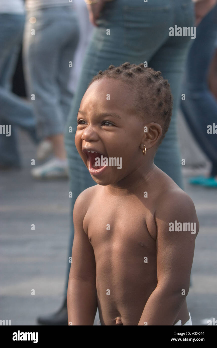 Cheeky young ethnic girl child Stock Photo - Alamy