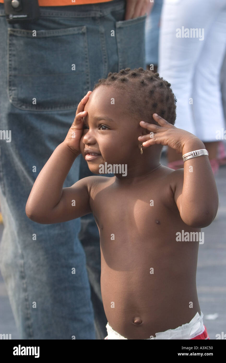 Cheeky young ethnic girl child Stock Photo - Alamy