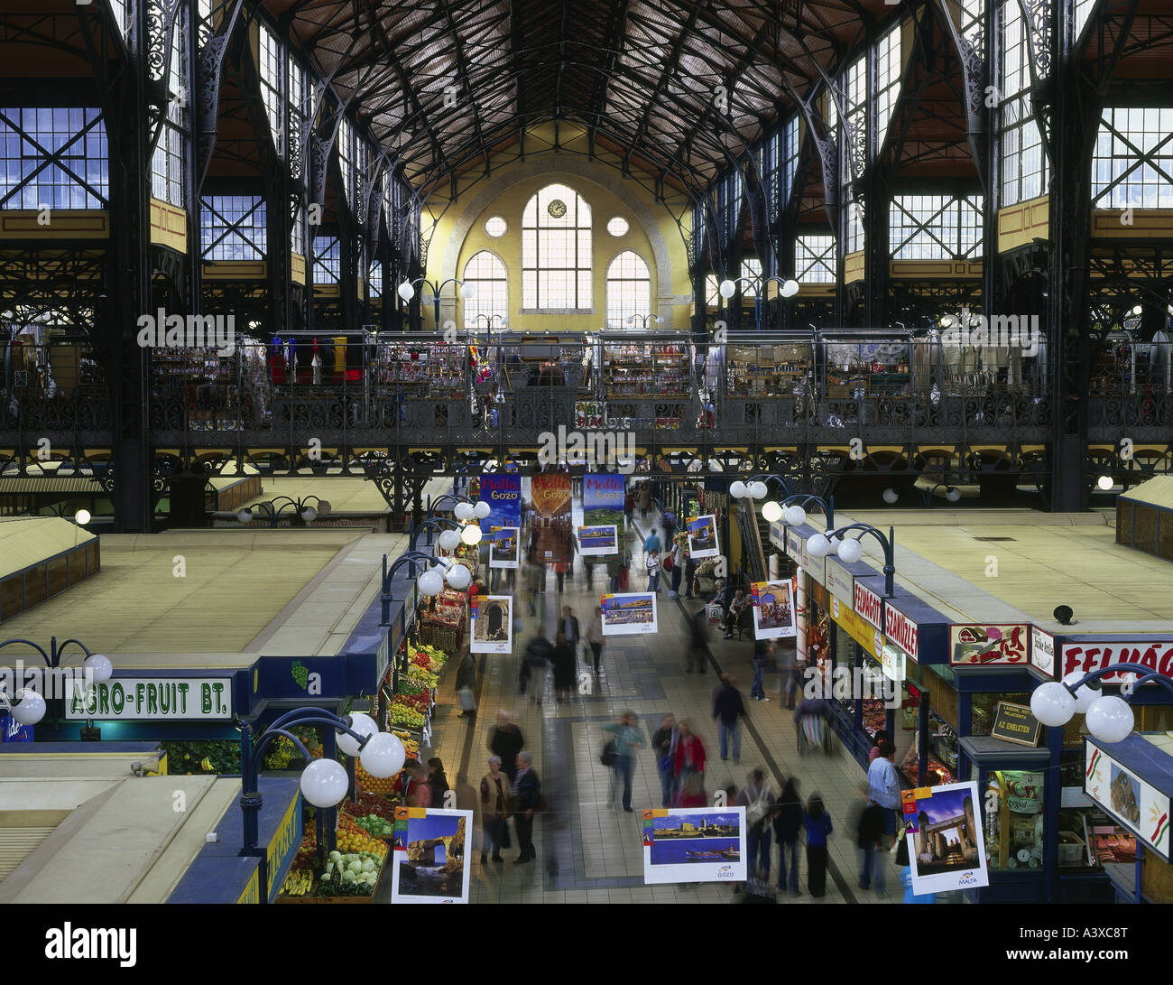 geography / travel, Hungary, Budapest, buildings, Grand Market Hall ...