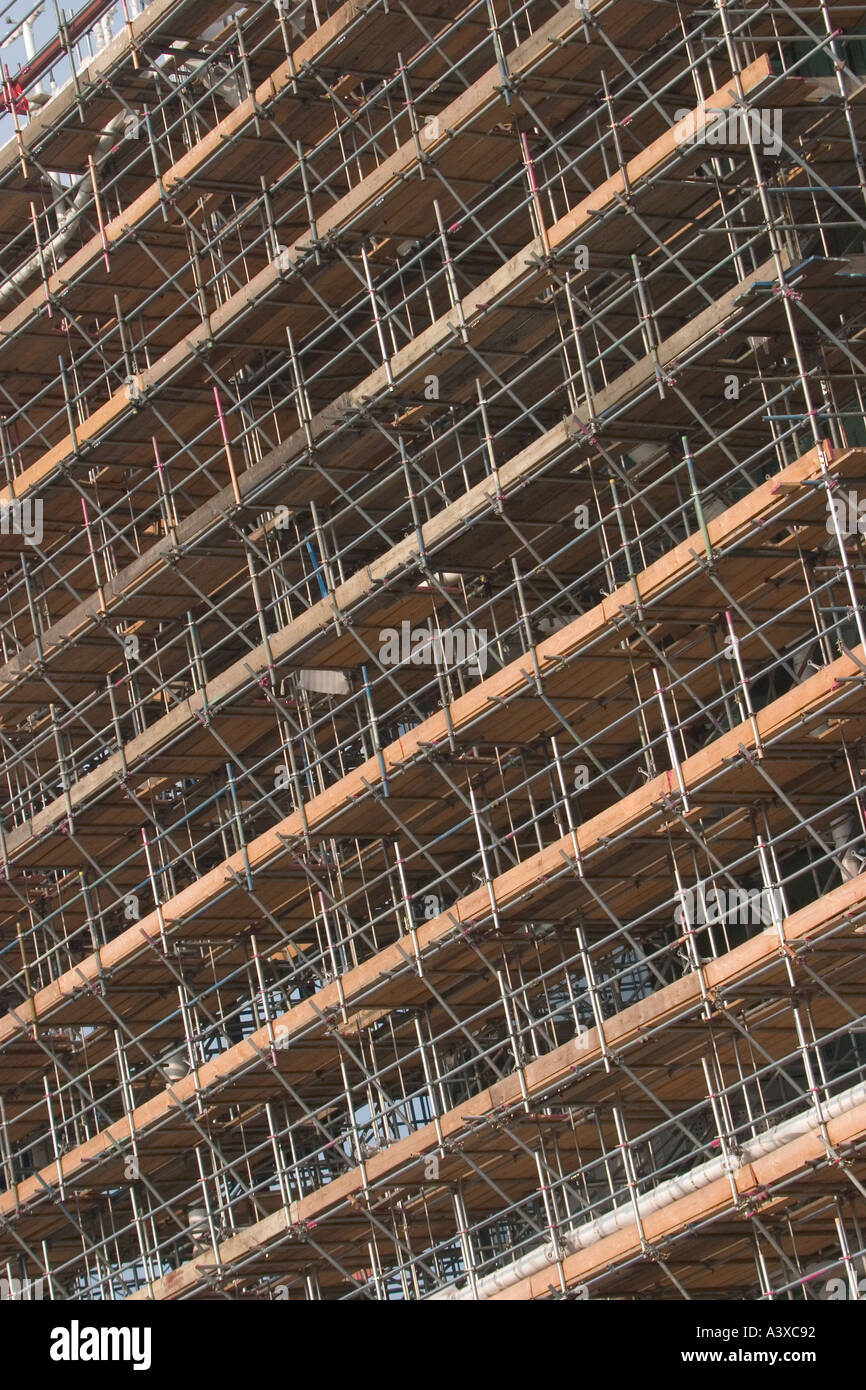 Scaffolding, building construction Stock Photo - Alamy