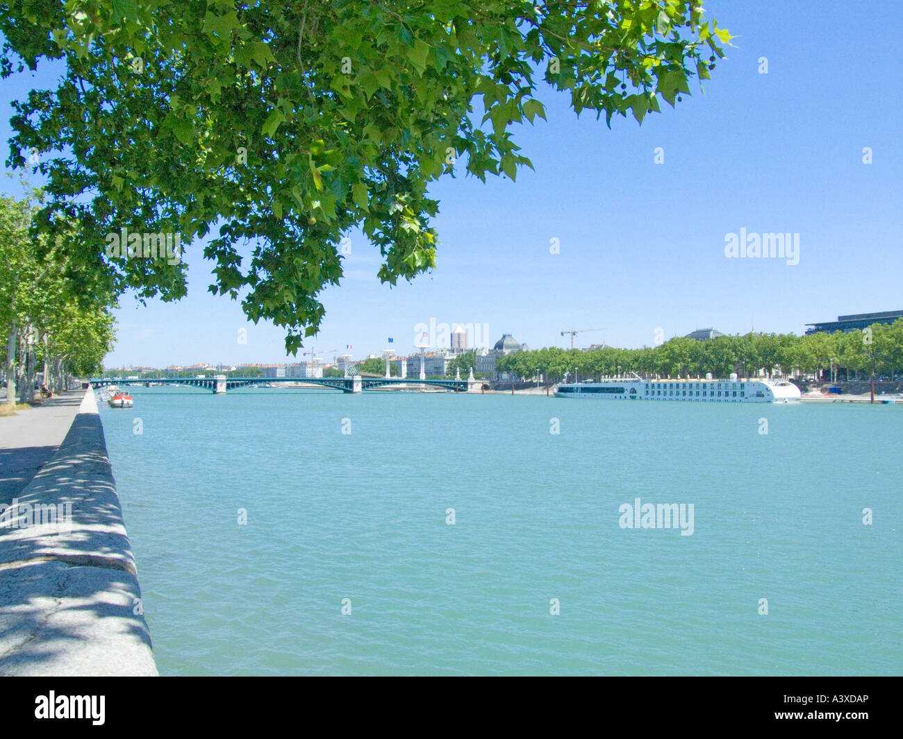 the river Rhone at Lyon France Stock Photo - Alamy