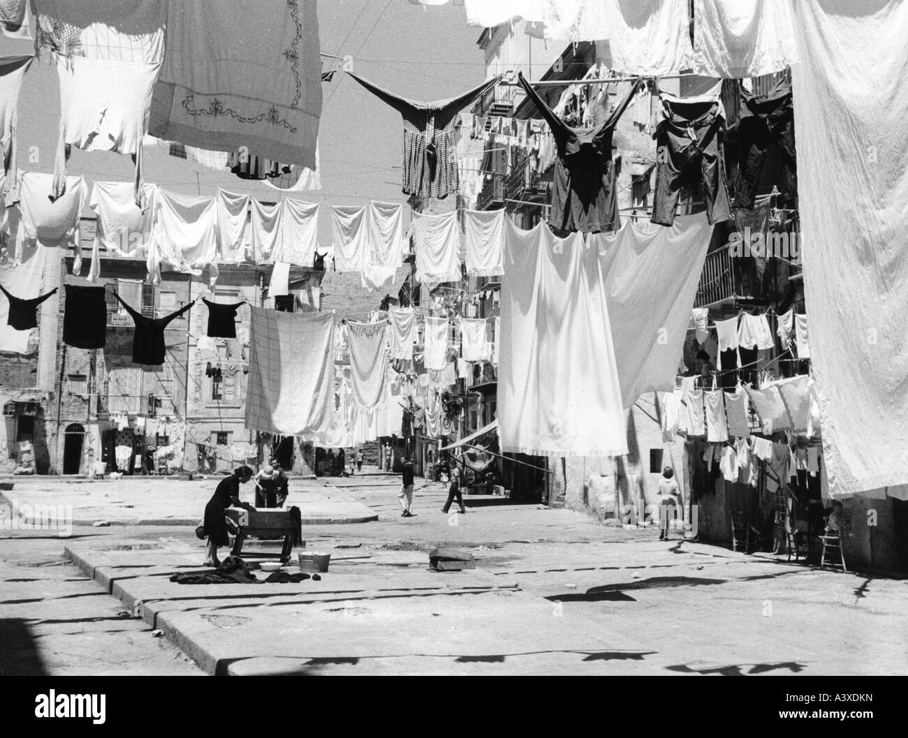 Laundry Street Sicily Stock Photos & Laundry Street Sicily Stock Images ...