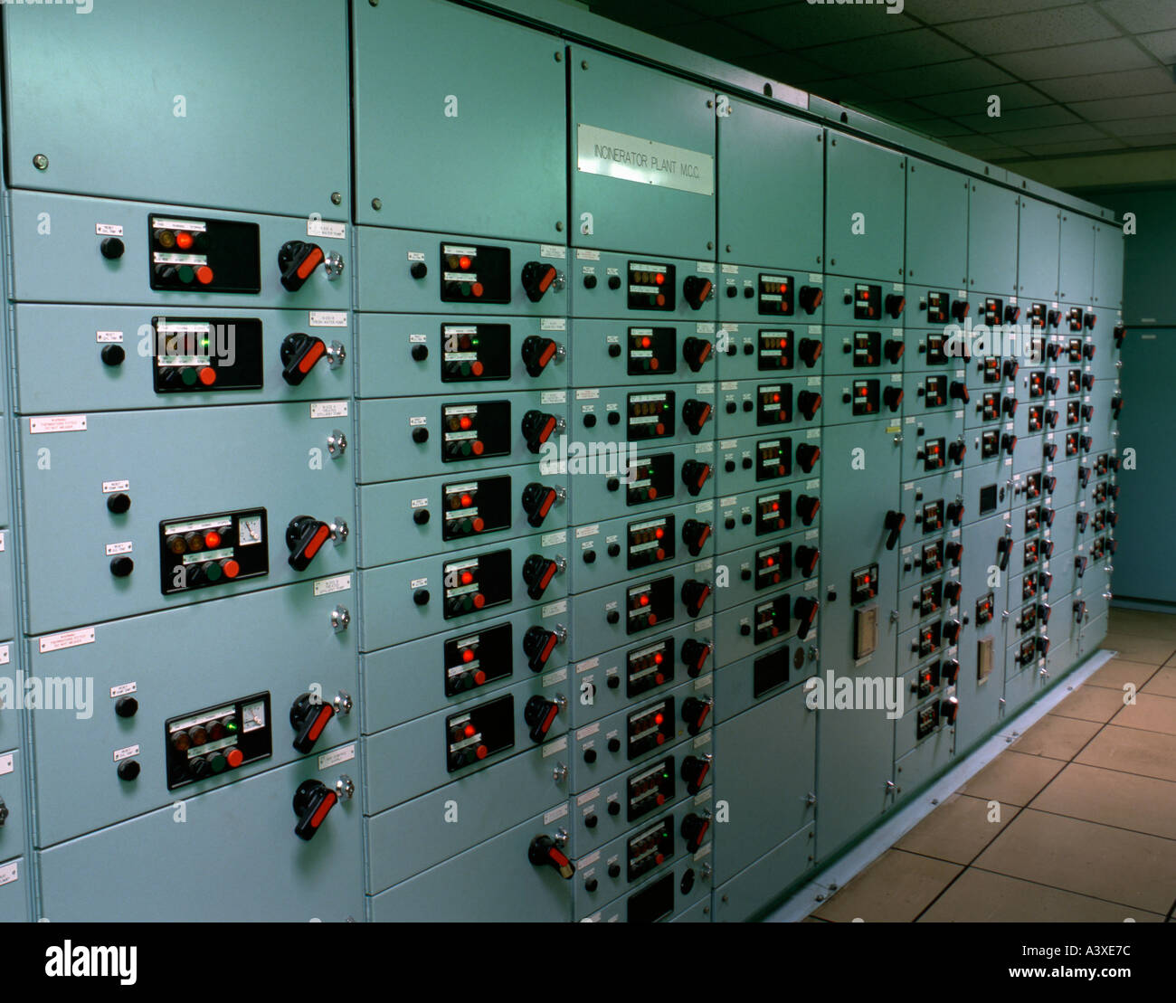 Electrical control panels, "Esholt Sewerage Sludge Incineration Plant ...