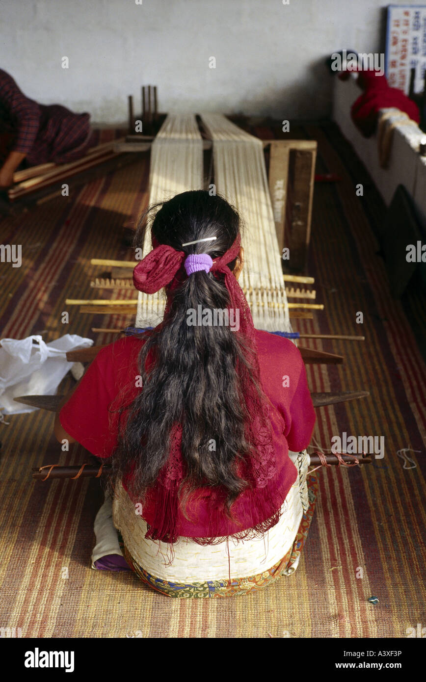 geography / travel, Nepal, craft / handcraft, woman weaving, Pokhara ...