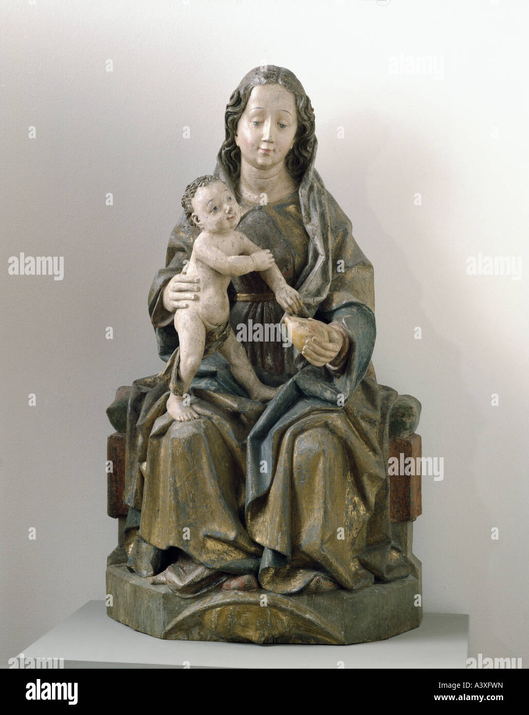 fine arts, religious art, Saint Mary, Madonna with child, sculpture ...
