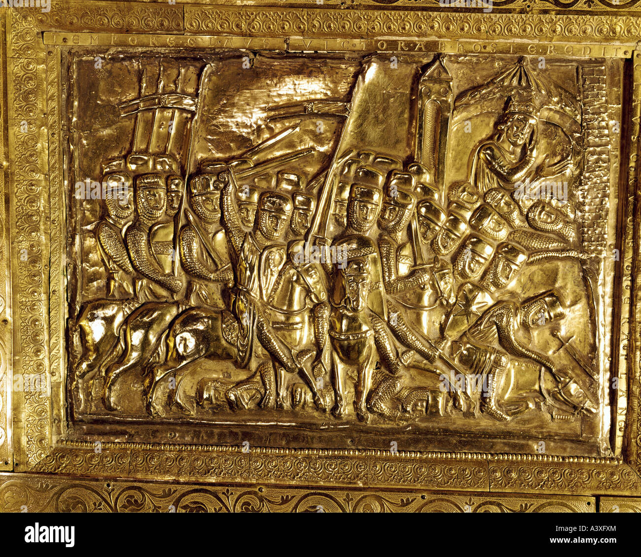 fine arts, middle ages, craft / handcraft, shrine of Charlemagne, 1215 ...