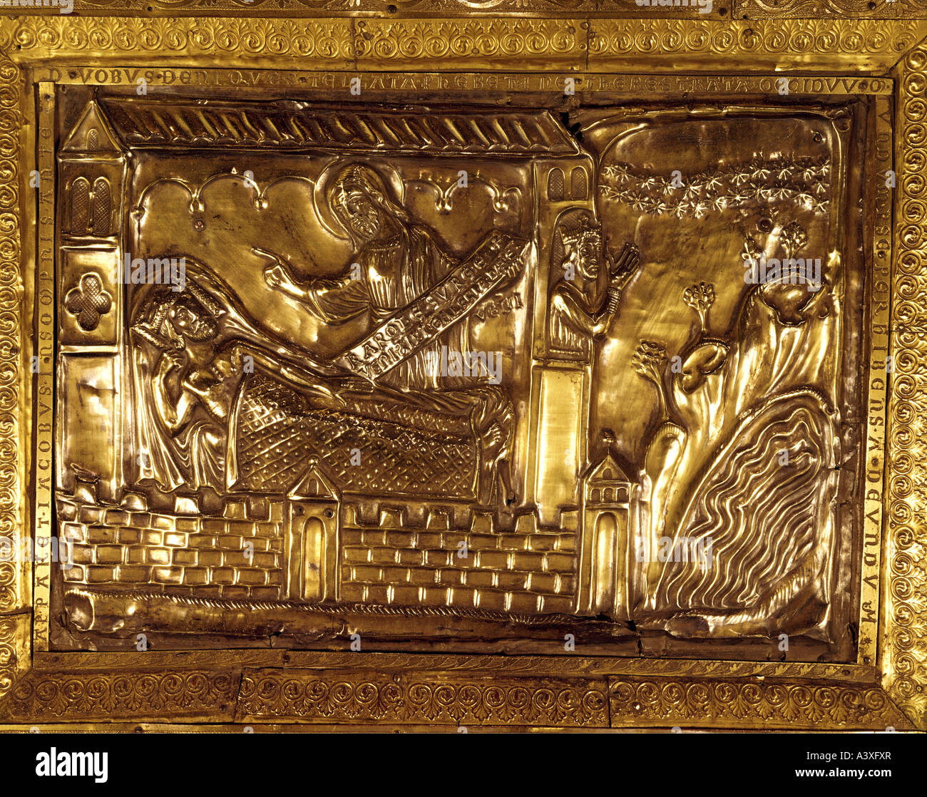 fine arts, middle ages, craft / handcraft, shrine of Charlemagne, 1215 ...