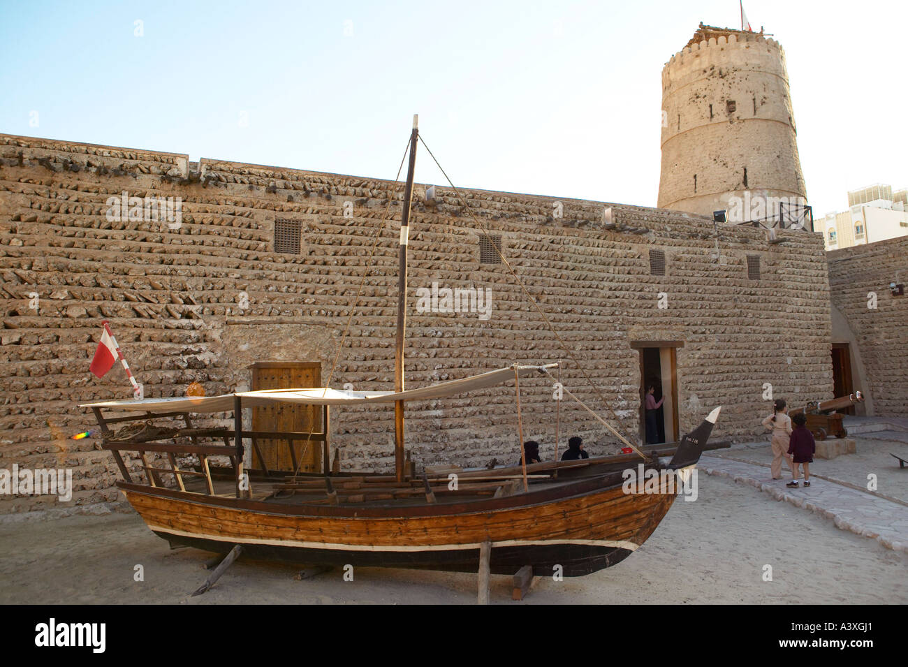 Dubai museum Al Fahidi Fort Stock Photo - Alamy