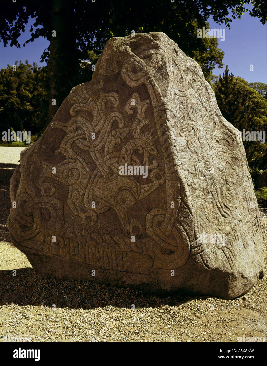 Jelling rune stone stones hi-res stock photography and images - Alamy