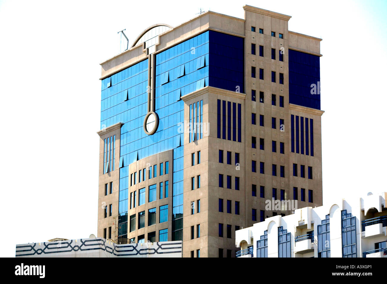 Sharjah City tower block Stock Photo - Alamy