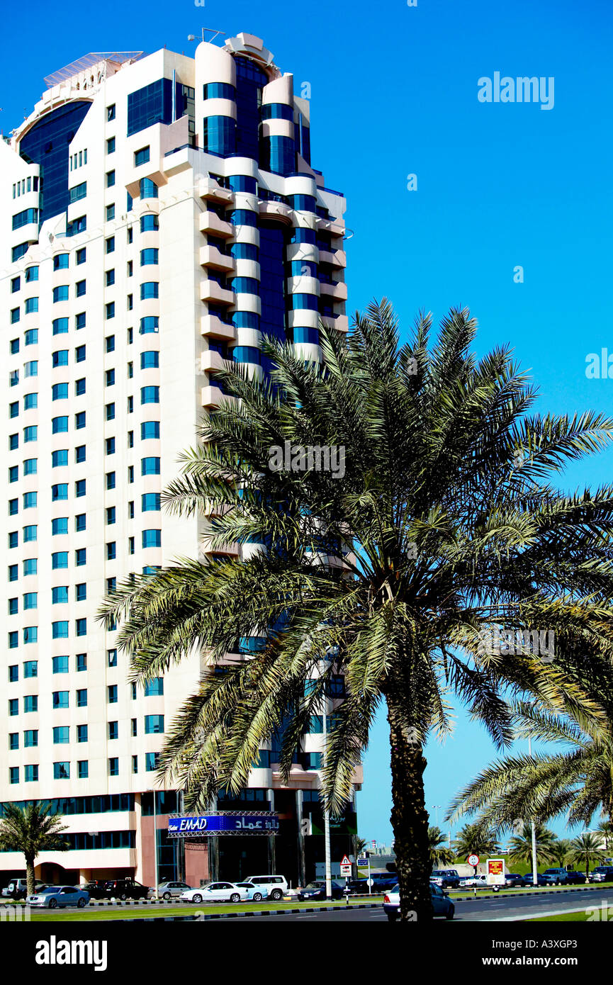 Sharjah City tower block Stock Photo - Alamy