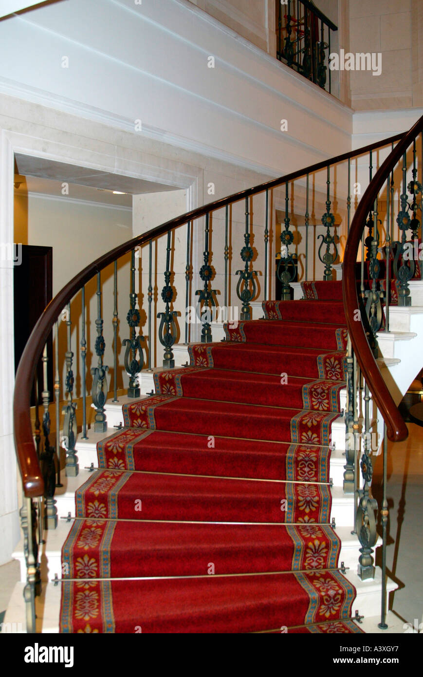 architecture staircase at a hotel Stock Photo - Alamy