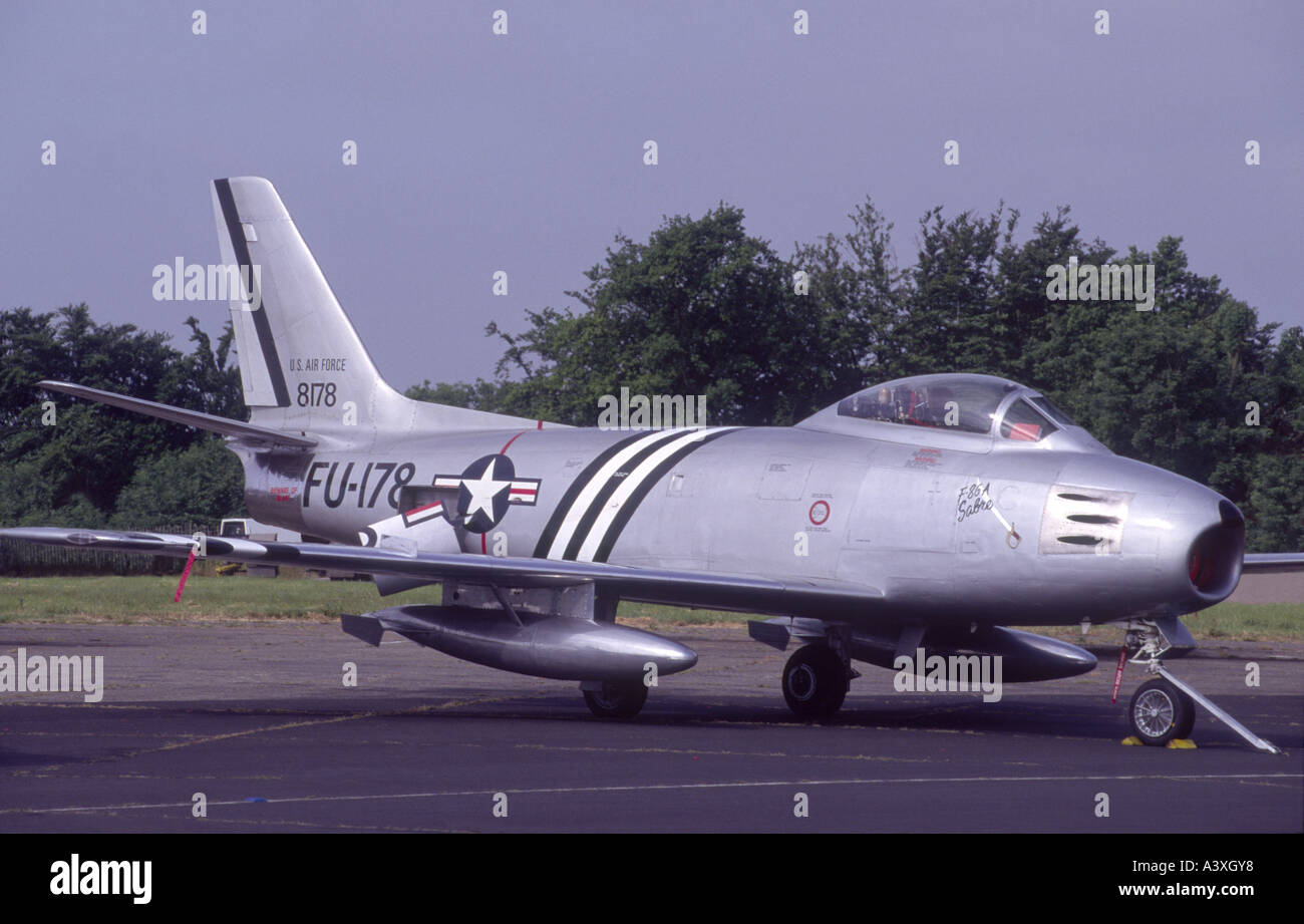 F86 A Super Sabre.Retired from USAF. GAV 2169-230 Stock Photo - Alamy