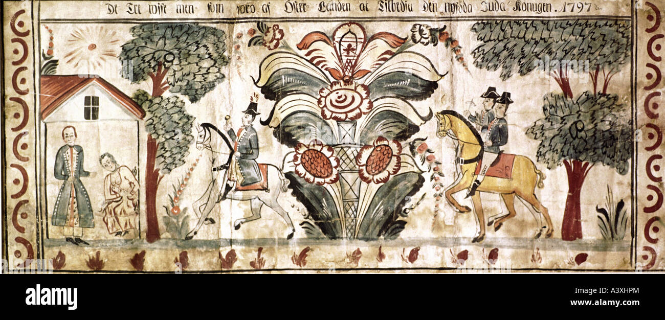 Three magi riding towards bethlehem hi-res stock photography and images ...