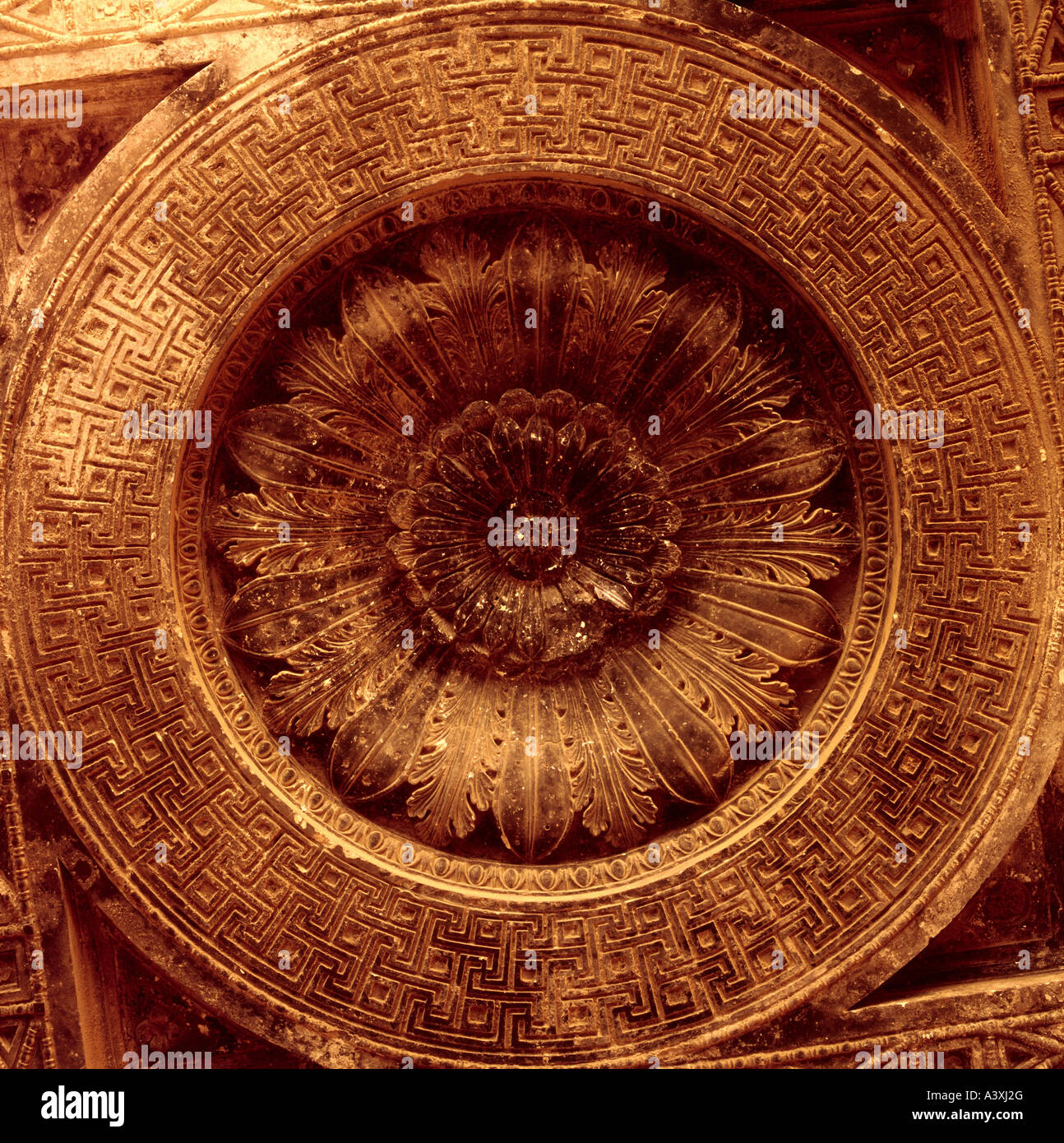 fine arts, Roman empire, ornament, ceiling rosette bel temple, circa ...