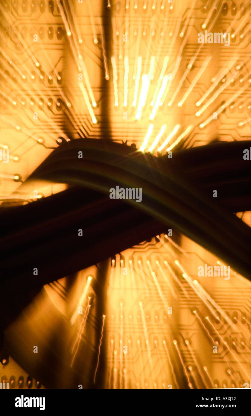 early electronics circuit board Stock Photo - Alamy