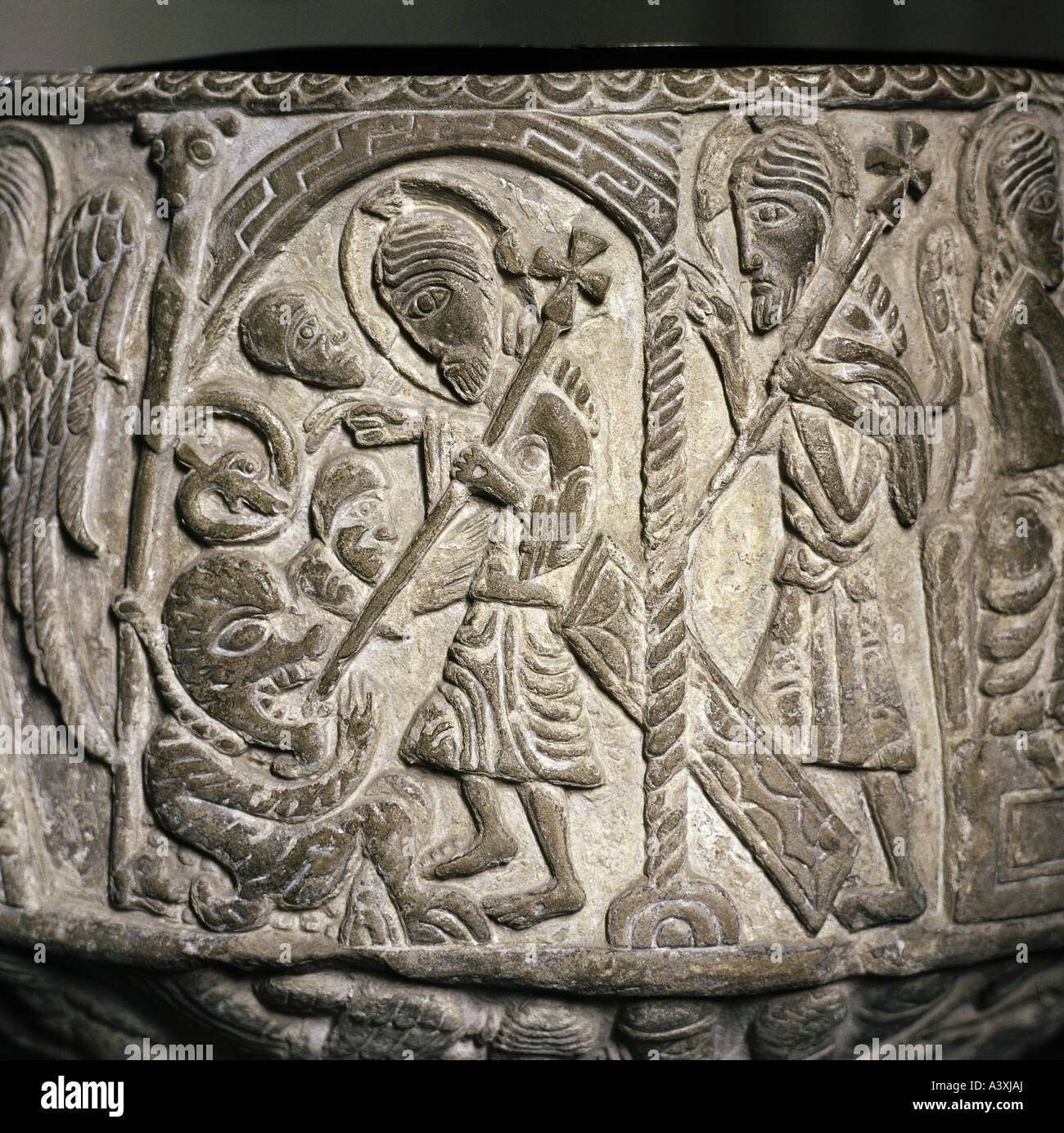 fine arts, religious art, Jesus Christ, resurrection, fight with devil ...