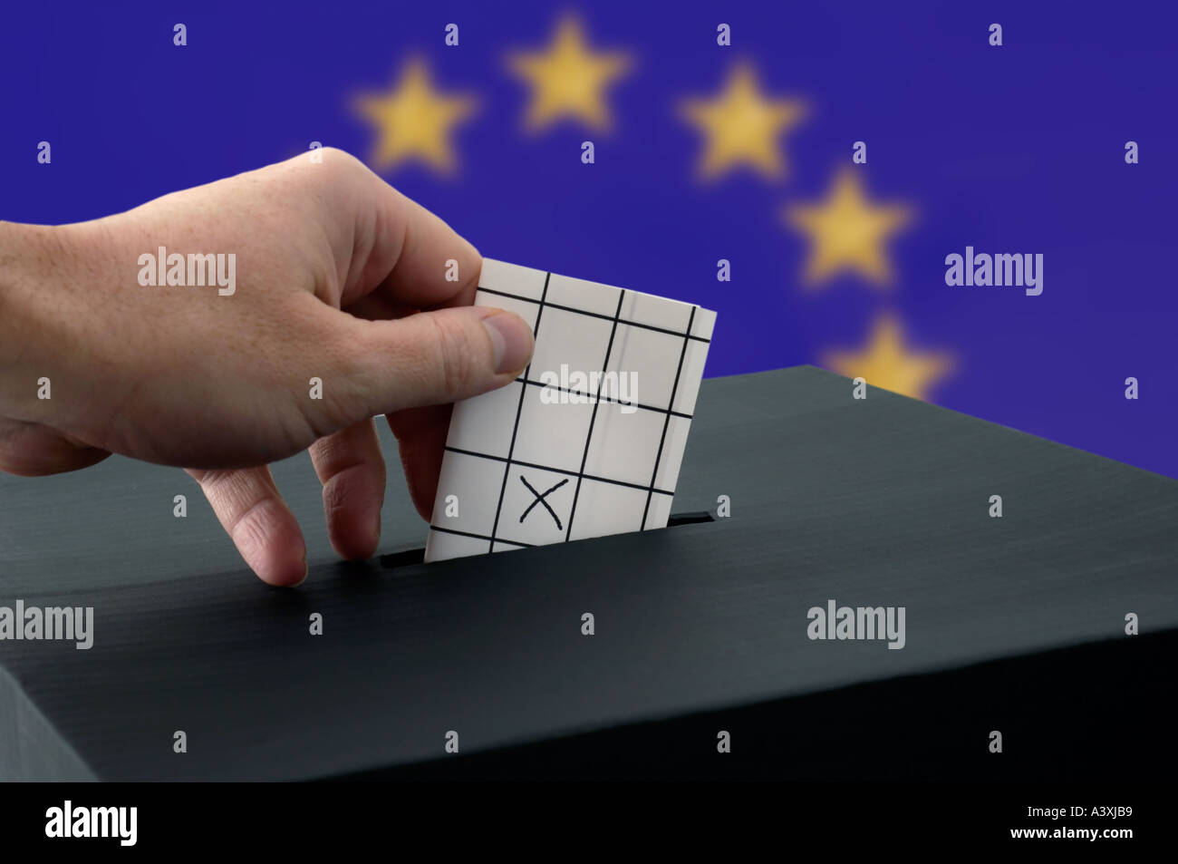 By putting a cross x in the box hi-res stock photography and images - Alamy