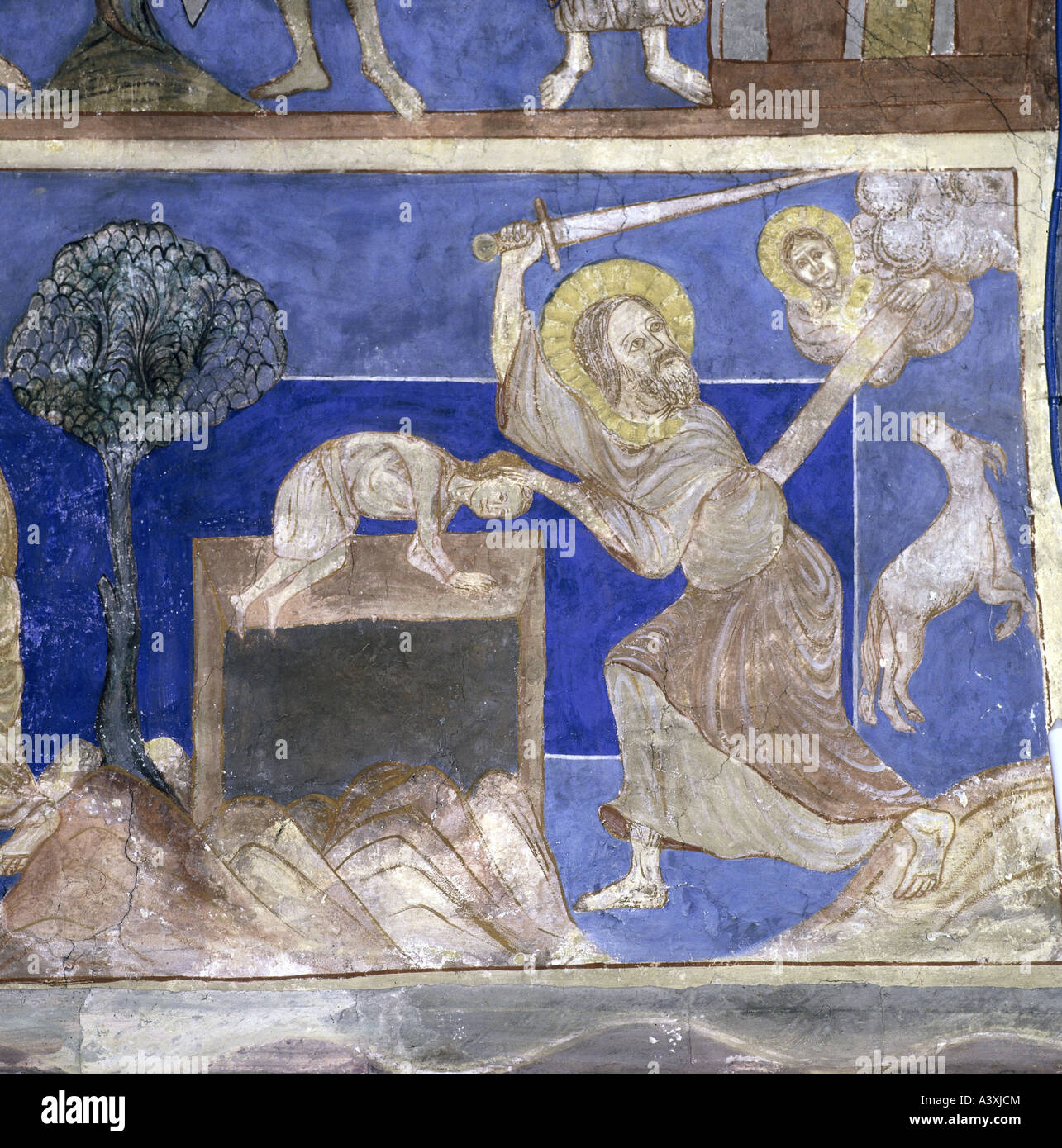 fine arts, religious art, biblical scenes, sacrifice of Isaac, painting ...