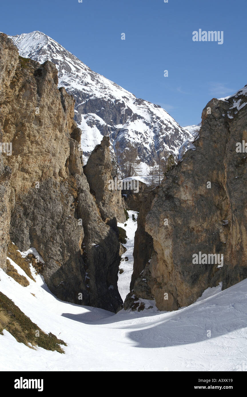 The Vallee Perdue the lost valley Val D'Isere Savoie France Stock Photo ...