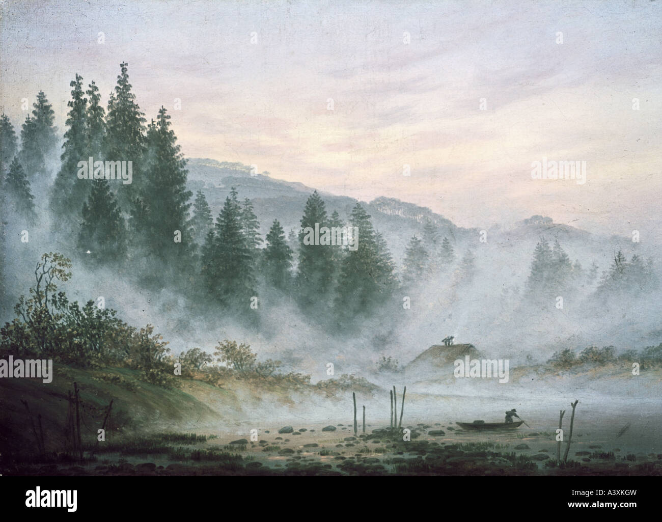 "fine arts, Friedrich, Caspar David, (1774 - 1840), painting, "Der ...