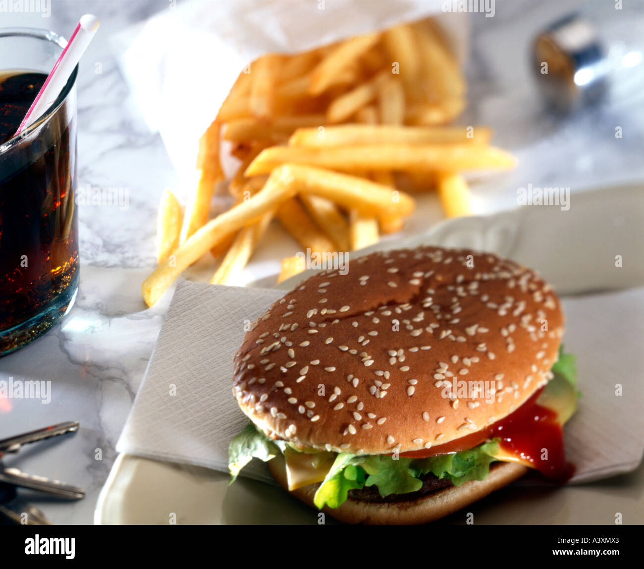 fast food hamburger Stock Photo - Alamy