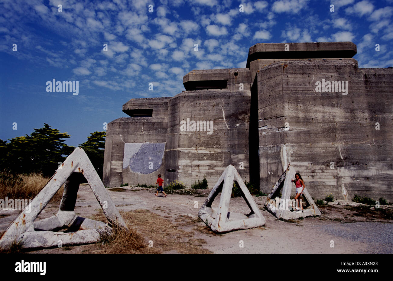 WW2 German Grand bunker (Blockhaus) now a museum and tourist attraction ...